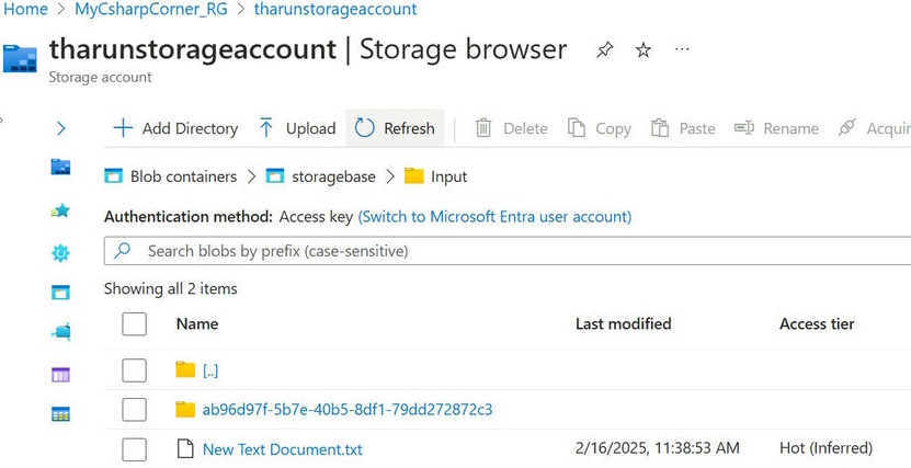 Create Storage Account and Move Files Using ADF Activity